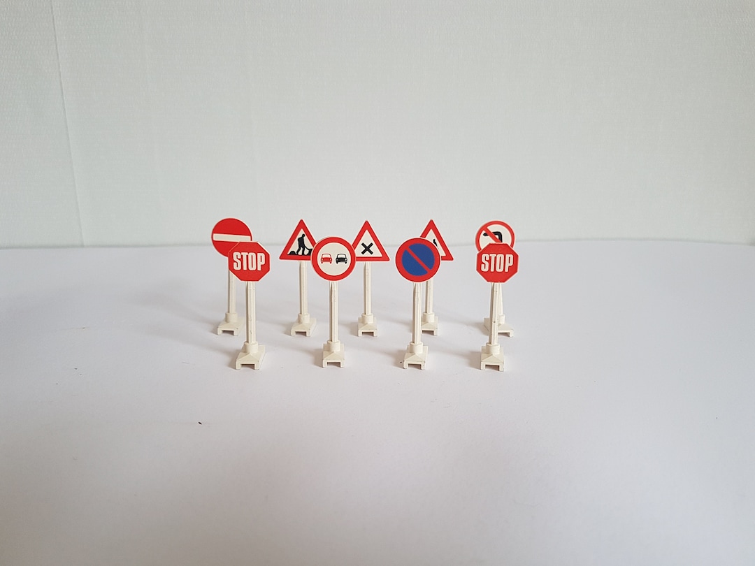 Vintage Lego Road Signs lot of 9 - Etsy