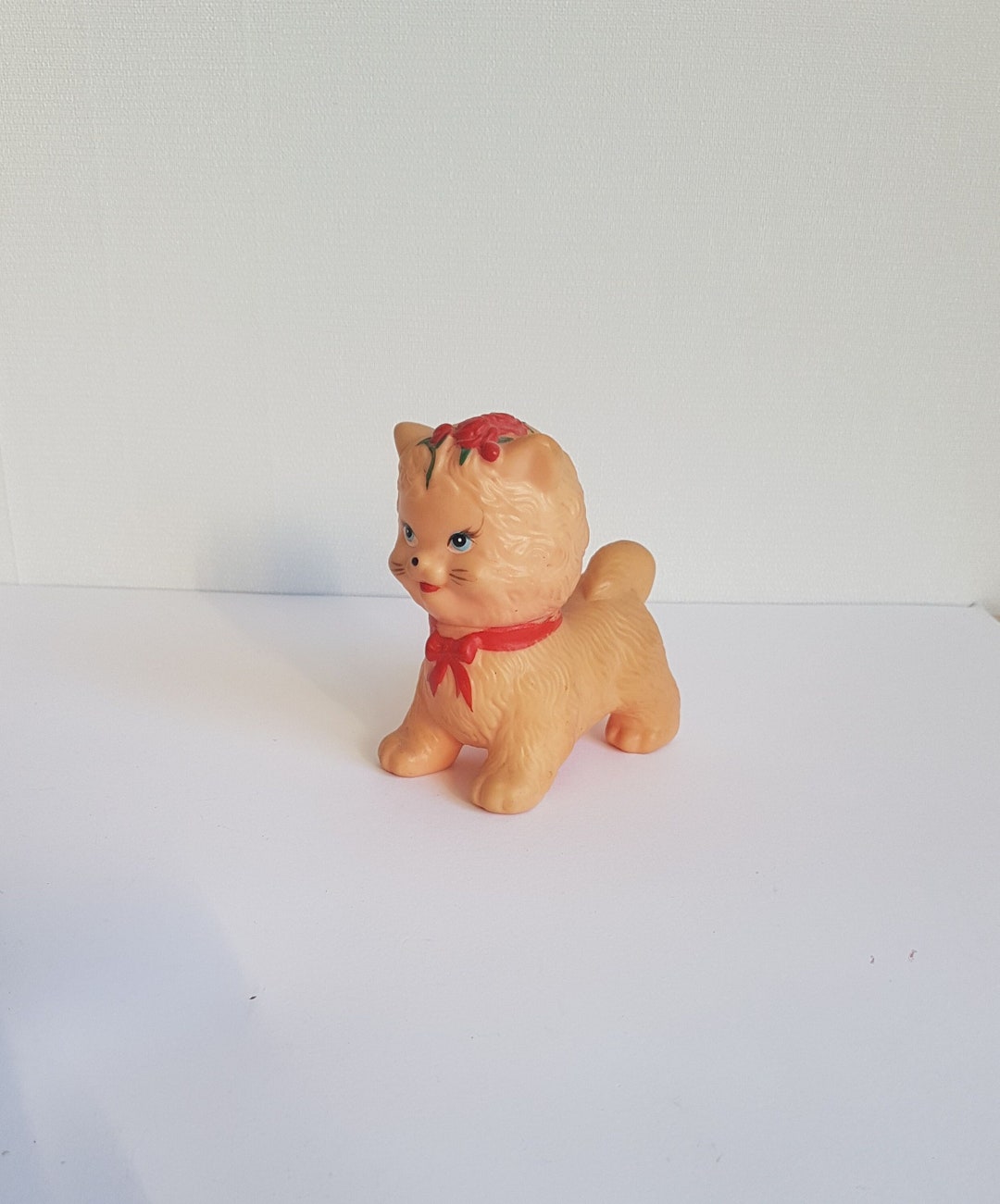 Vintage Soft Rubber Squeeze N Squeak Cat Toy - Etsy