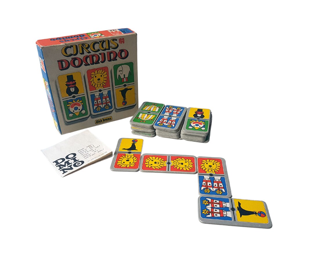 Vintage Miffy Miffy Dick Bruna Circus Domino Game - Etsy