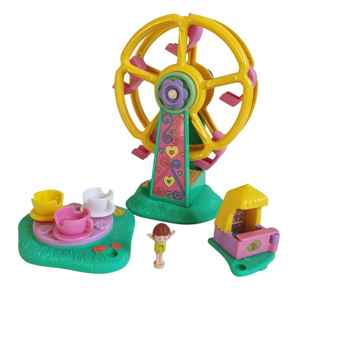 Vintage Bluebird 1996 Polly Pocket Polly's Rides & Surprises Fun Fair ...