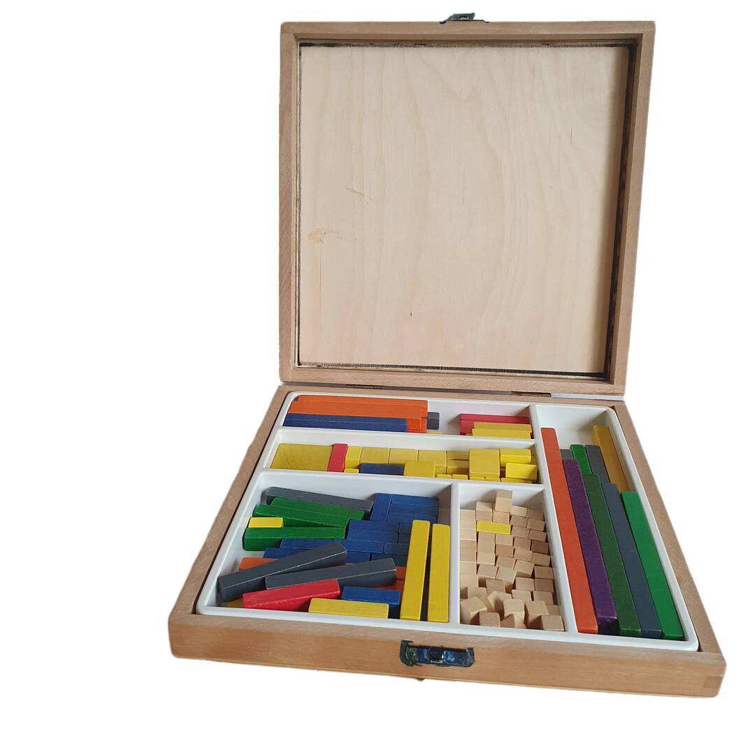Vintage Sio Wooden Counting Cuisenaire Rods W/ Trays - Etsy