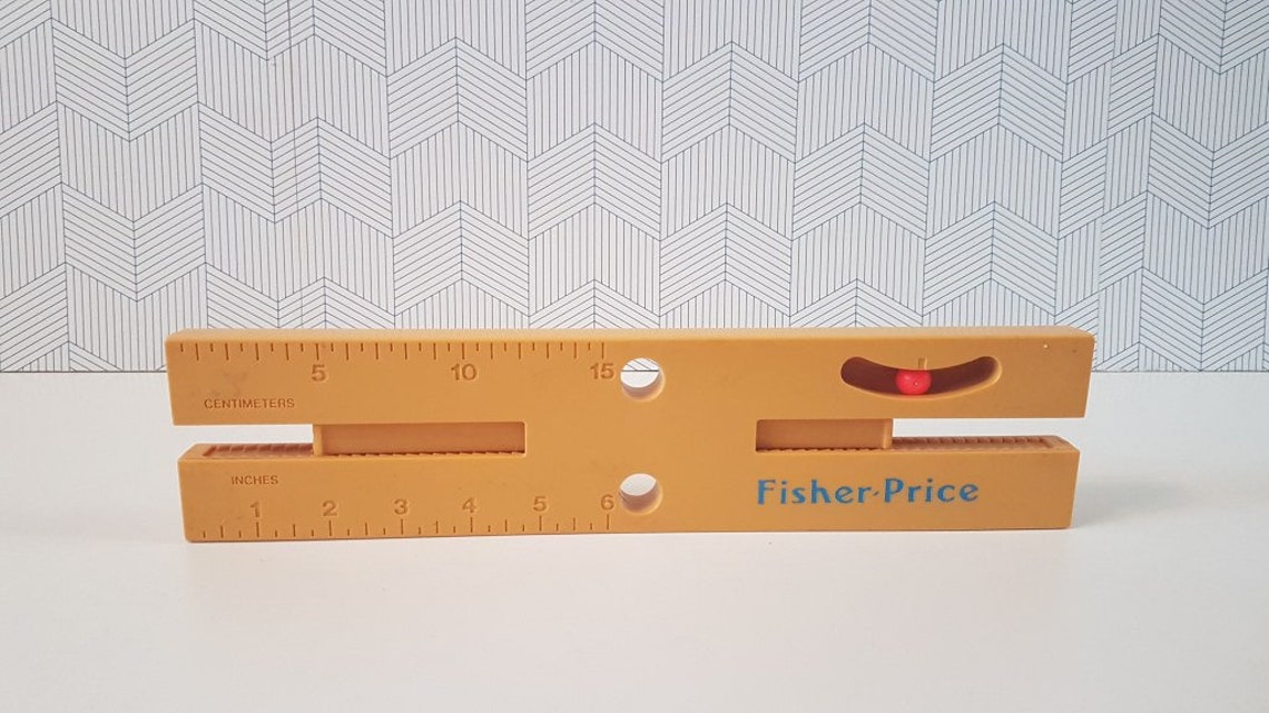 Vintage Fisher Price level ruler measuring tool | Etsy