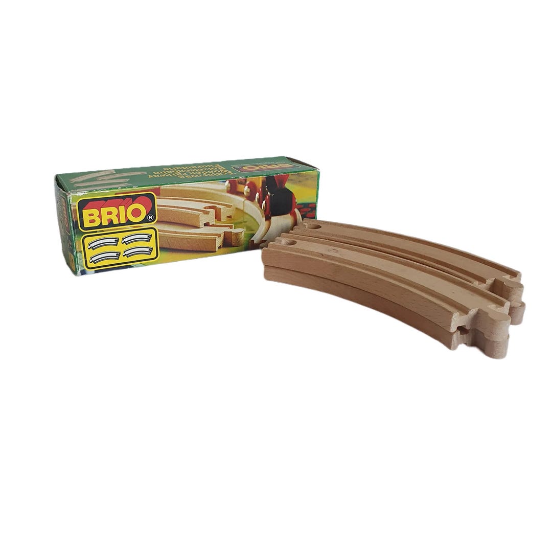 Vintage Brio Wooden Railway Curved Track Set 33342 3342 - Etsy Vintage Brio Wooden Railway Curved Track Set 33342 3342 - Etsy