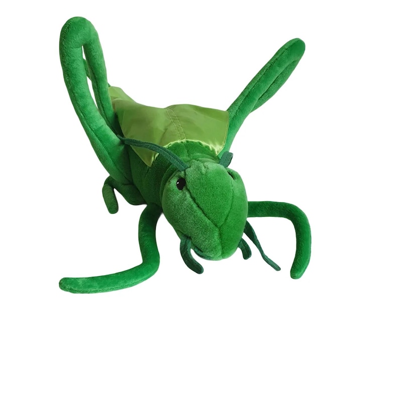 Vintage IKEA INSECT Grasshopper Plush Toy – Giant Green Bug Stuffed ...