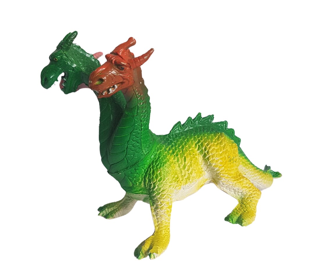 Vintage Chitech Industries 3 Headed Dragon - Etsy