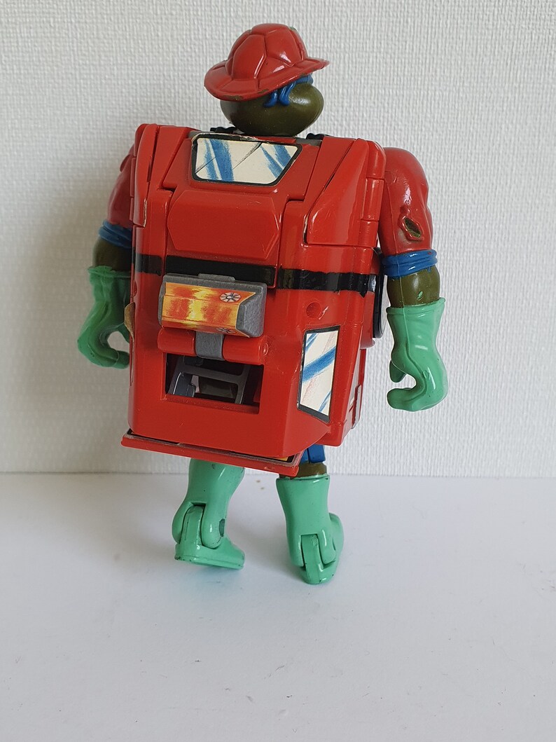 Vintage Playmates TMNT Ninja Turtles Road Ready Leo Transforming Figure ...