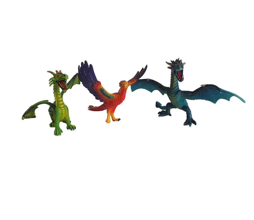 Vintage Bullyland Fantasy Animals Dragons Phoenix (lot) - Etsy