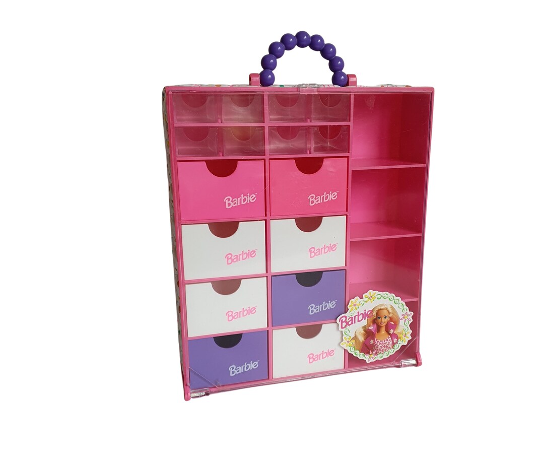 Vintage Mattel Tara Toy Barbie Organizer Storage Case W/ Drawers - Etsy