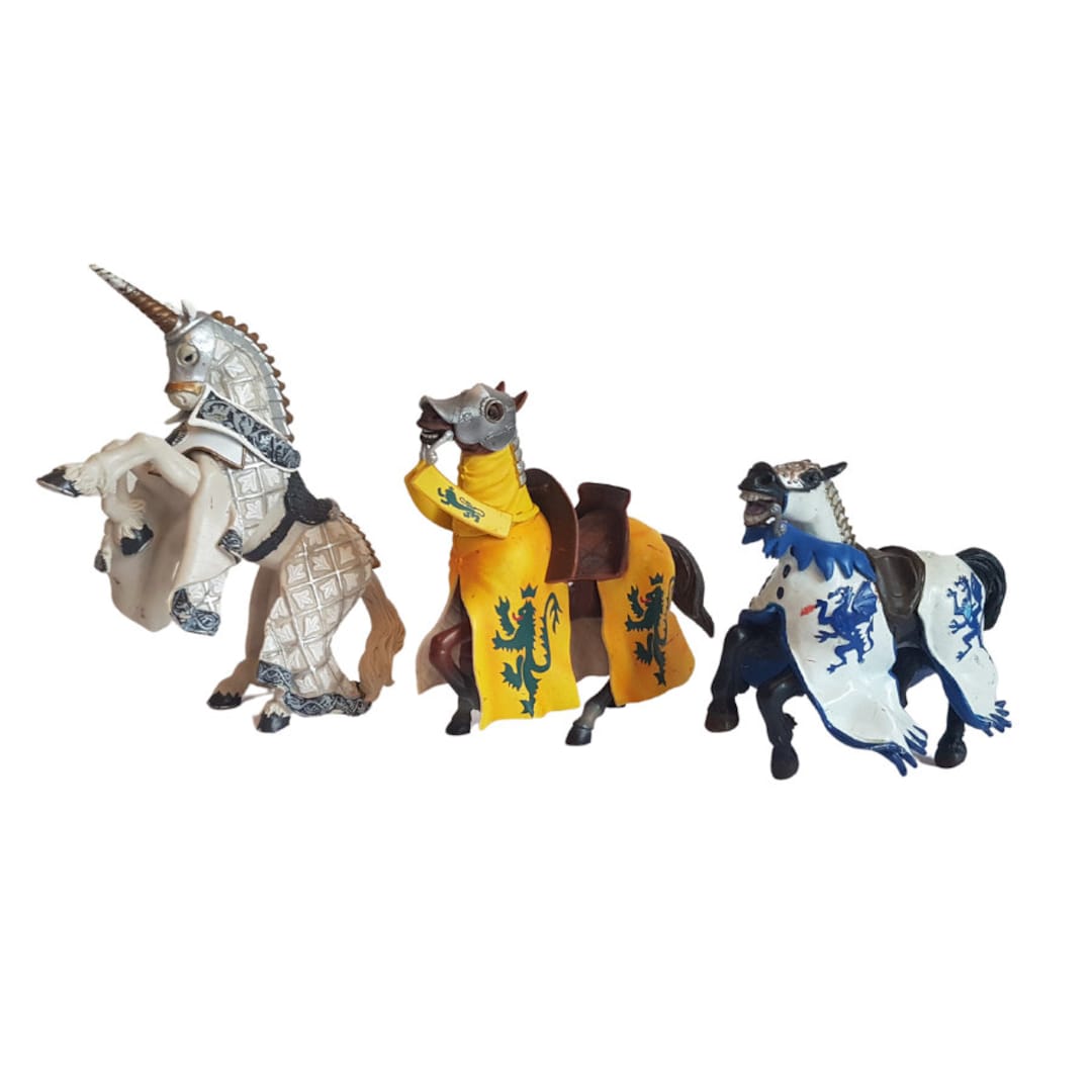 Vintage Papo Revell Knights Horses - Etsy