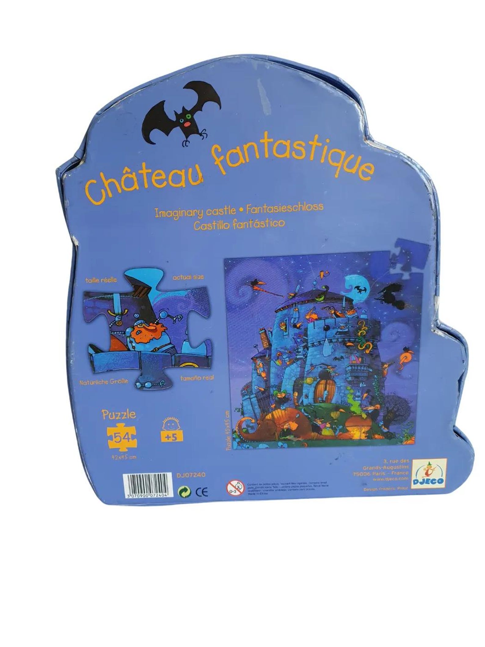 Djeco Silhouette Imaginary Castle Jigsaw Puzzle (54pcs) - Etsy