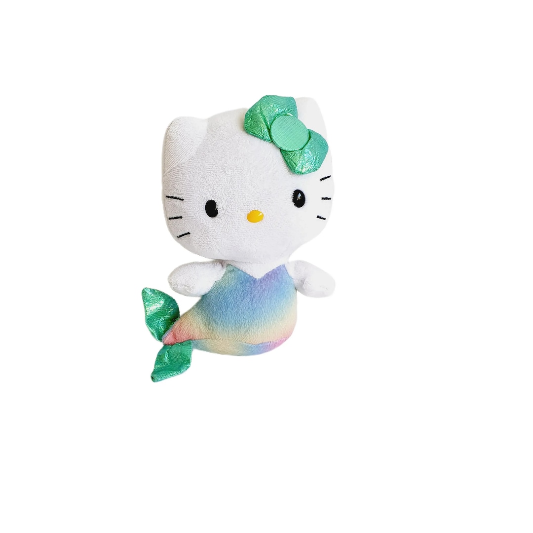 Vintage Ty Beanie Babies Hello Kitty Rainbow Mermaid Plush 6" - Etsy