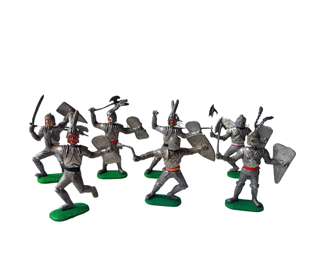 Vintage Timpo Toys Swoppets Silver Knights (set of 7) – Retro Military ...