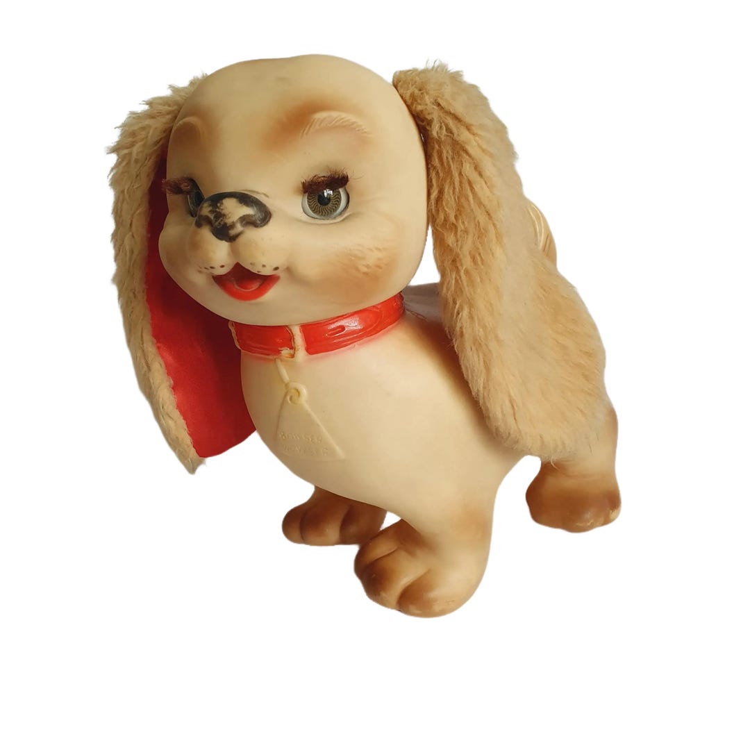 Vintage Edward Mobley Co. Bowser Wowser Rubber Dog Squeak Toy W/ Sleepy ...