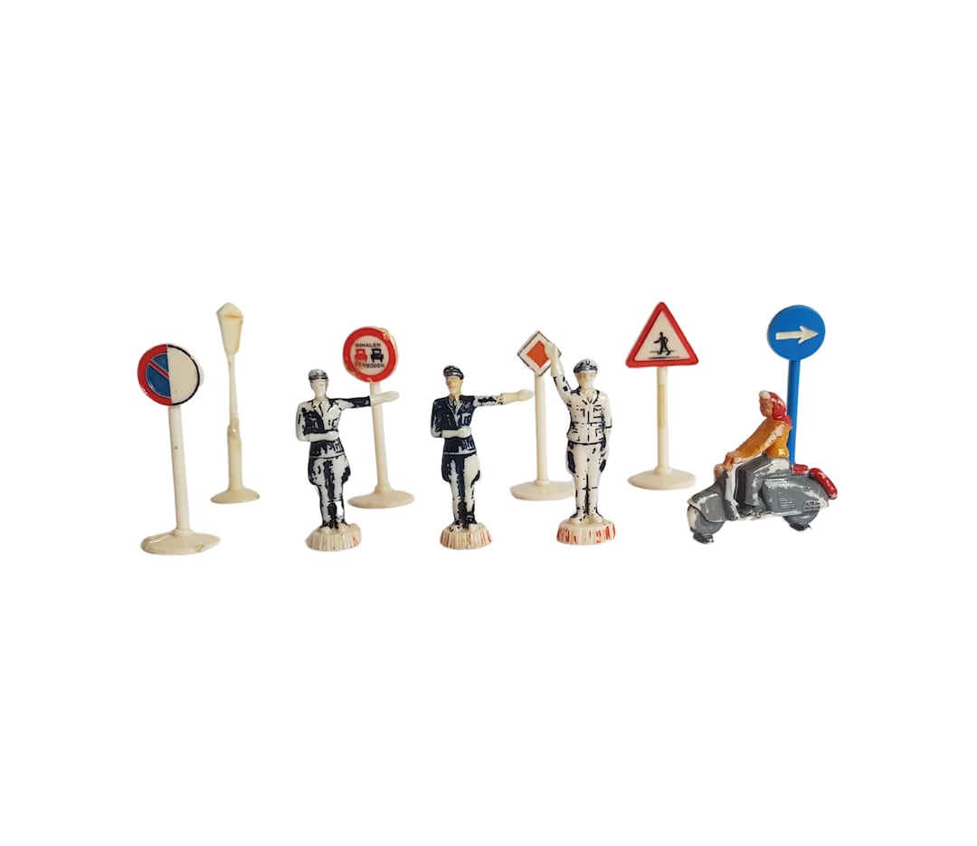 Vintage Siku Traffic Police Road Signs Scooter and Street Light - Etsy