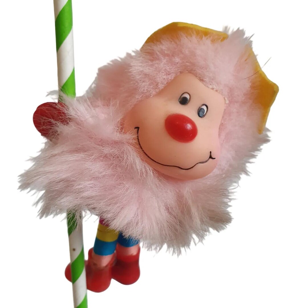 Vintage KO Rainbow Brite Sprite Pink Pencil Gripper Hugger Clip-on - Etsy