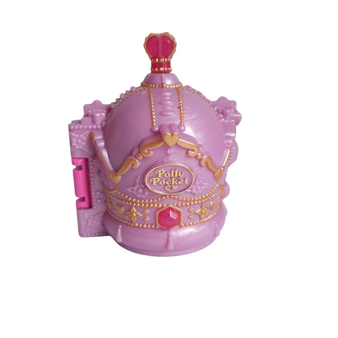 Vintage Bluebird 1996 Polly Pocket Crown Palace Crown Castle Compact ...