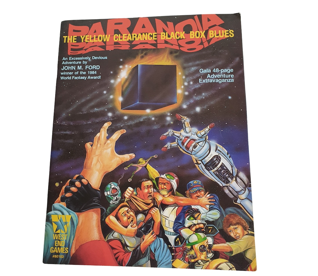 Vintage Paranoia RPG the Yellow Clearance Black Box Blues West End ...