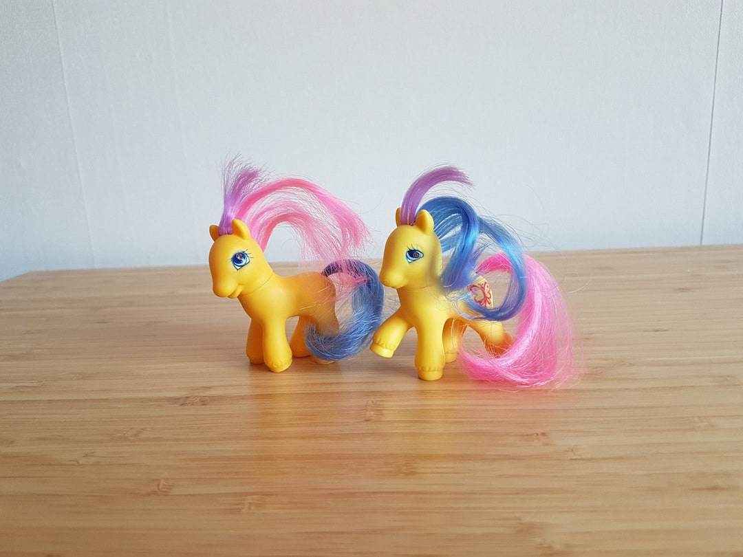 Vintage G2 My Little Pony Twin Ponies Polka and Dot Euro - Etsy