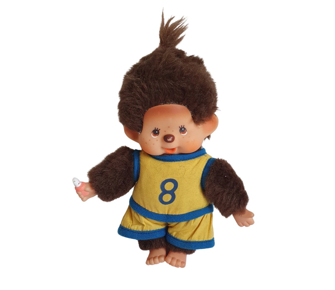 Vintage Monchhichi Sekiguchi Plush Doll in No. 8 Sports Outfit 7" - Etsy