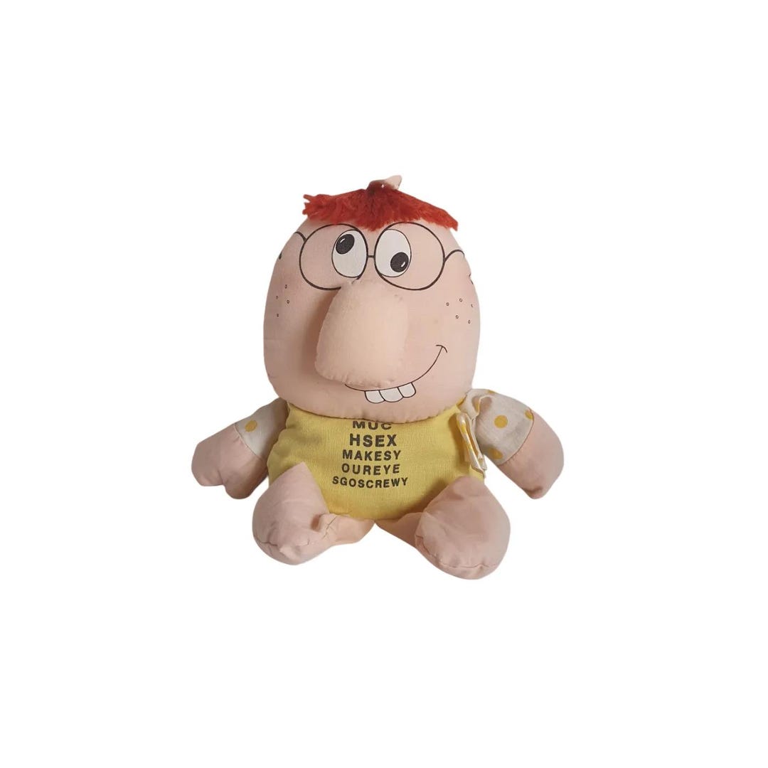 Vintage Russ Wilbur and Friends Funny Plush Bean Bag Doll - Etsy