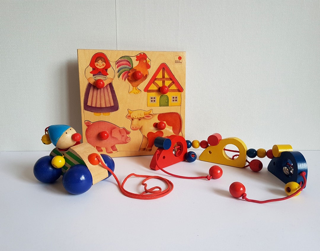 Vintage Selecta Baby and Toddler Toy Bundle ages 0-3 Years - Etsy