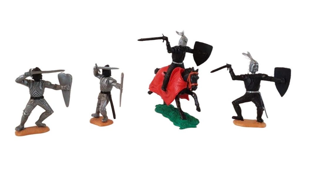 Vintage Timpo Toys Swoppets Crusaders With Horse - Etsy