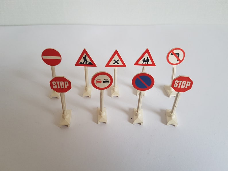 Vintage Lego Road Signs (lot of 9) - Etsy
