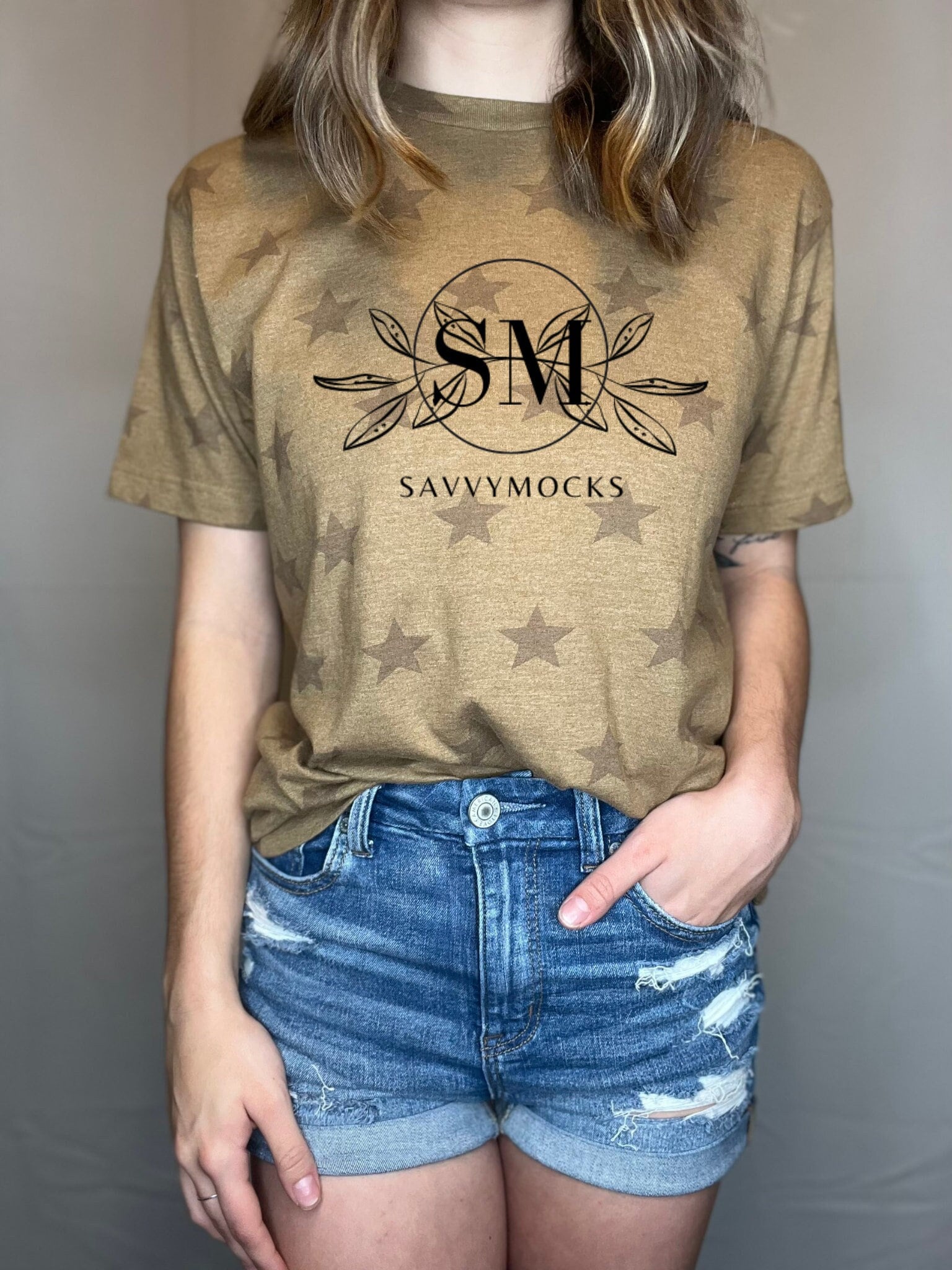 Code Five 3929 Coyote Brown Star - Savvymocks - Model Mockup - Etsy