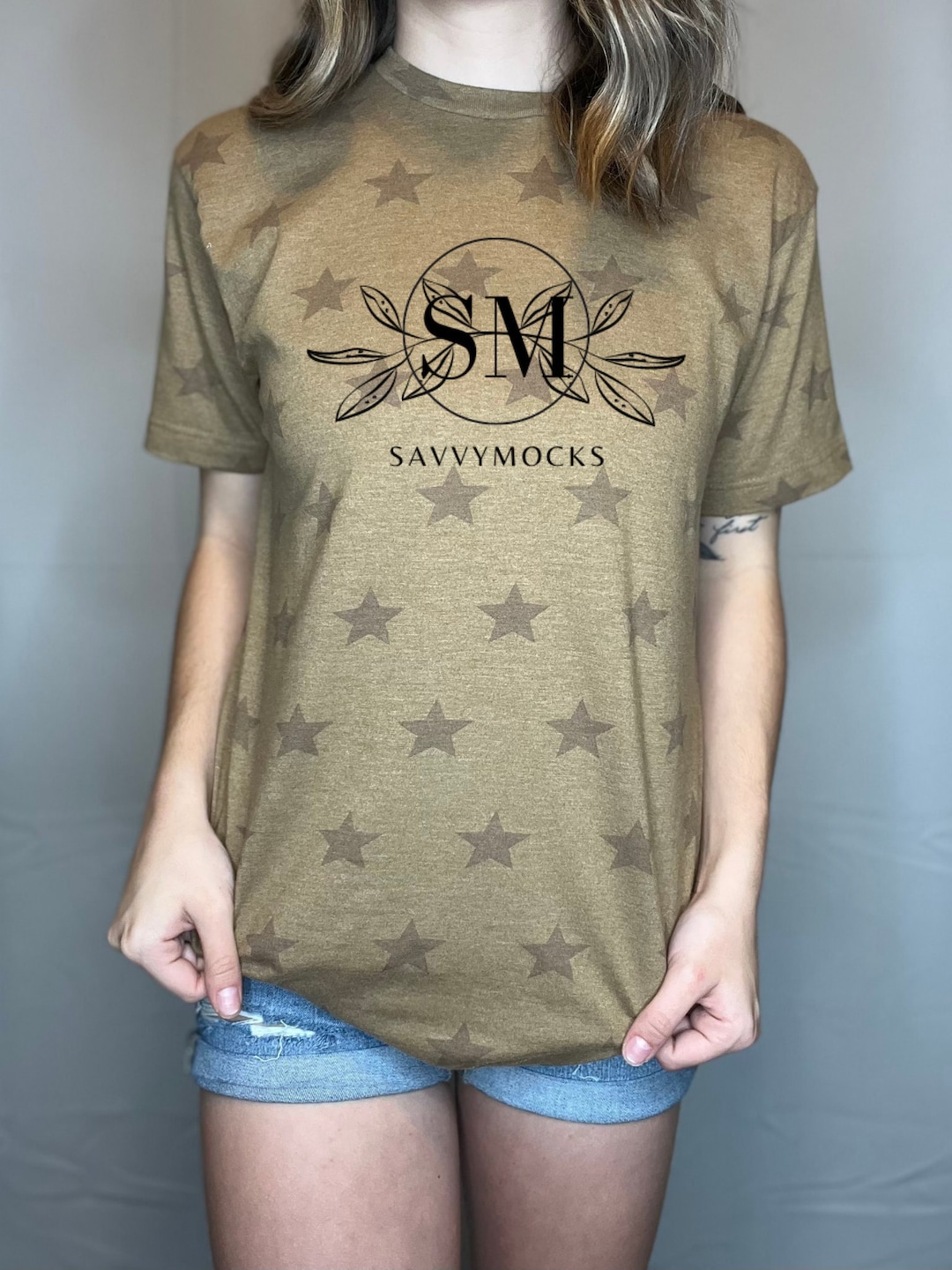 Code Five 3929 Coyote Brown Star - Savvymocks - Model Mockup - Etsy