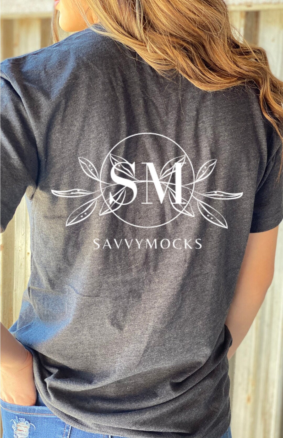 Dark Heather 6200 Next Level Front & Back Combo - Savvymocks - Etsy