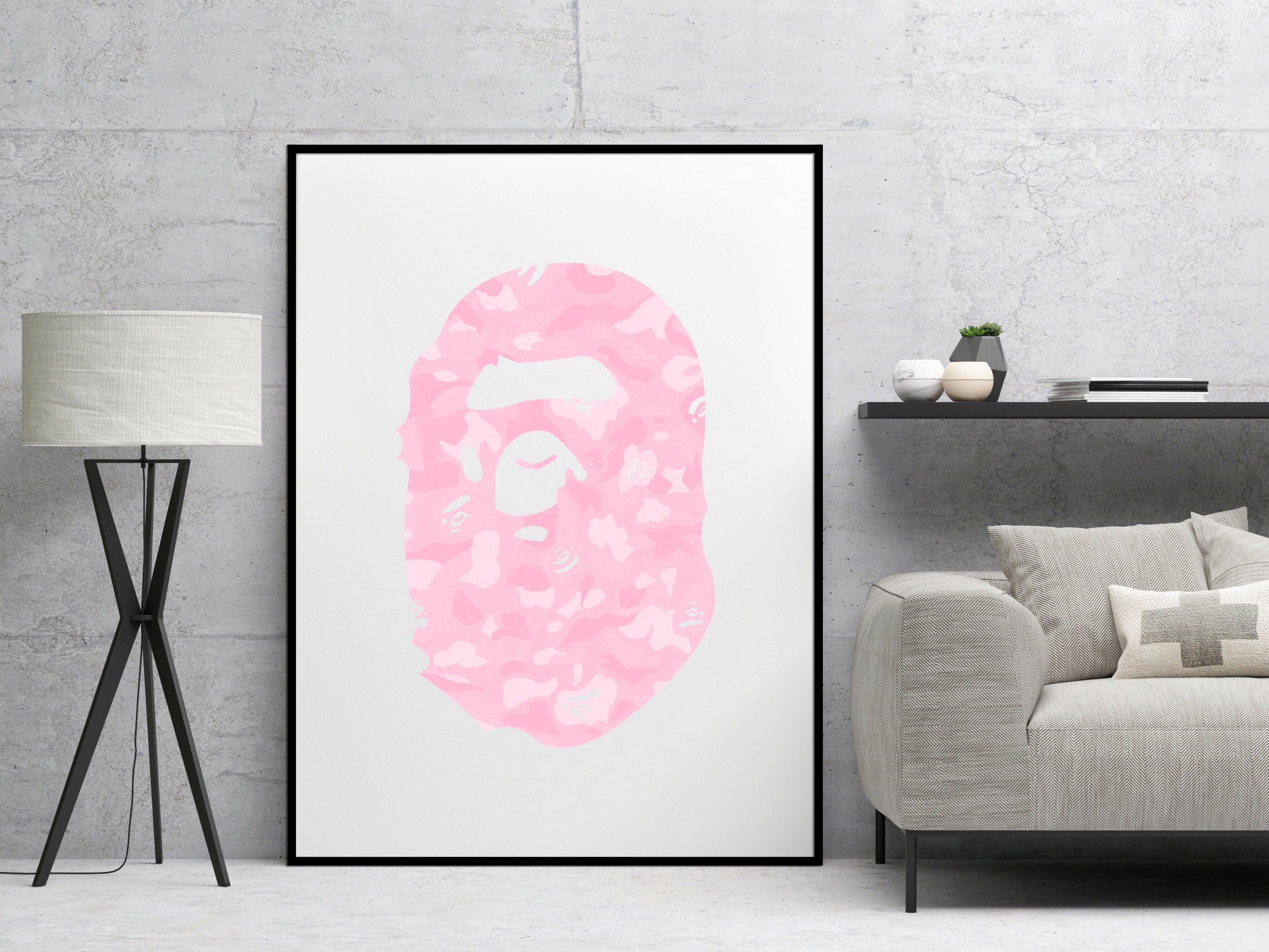 Bape Poster // Bape Print // Bape Wall Art // Hypebeast Art | Etsy