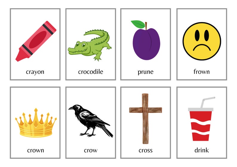 R Blends Flashcards - Digital Copy - Etsy