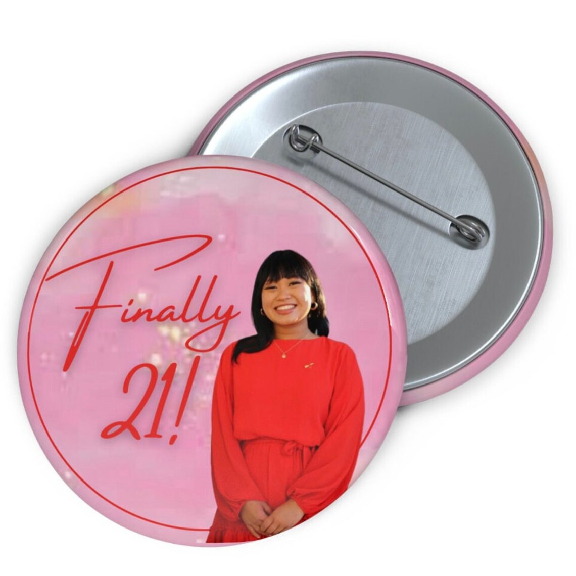 Customizable Buttons|21st Birthday Button|birthday Button|custom Pin - Etsy