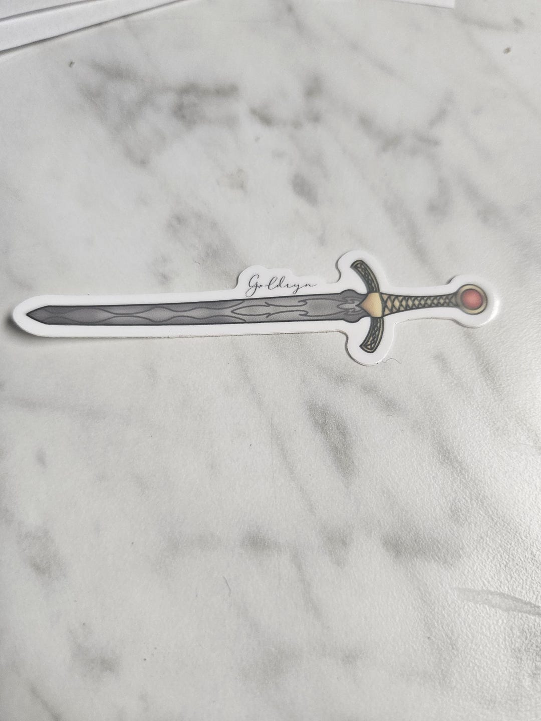 TOG Goldryn Sword Vinyl Sticker - Etsy
