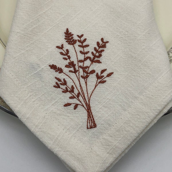 Embroidered Napkins - Etsy