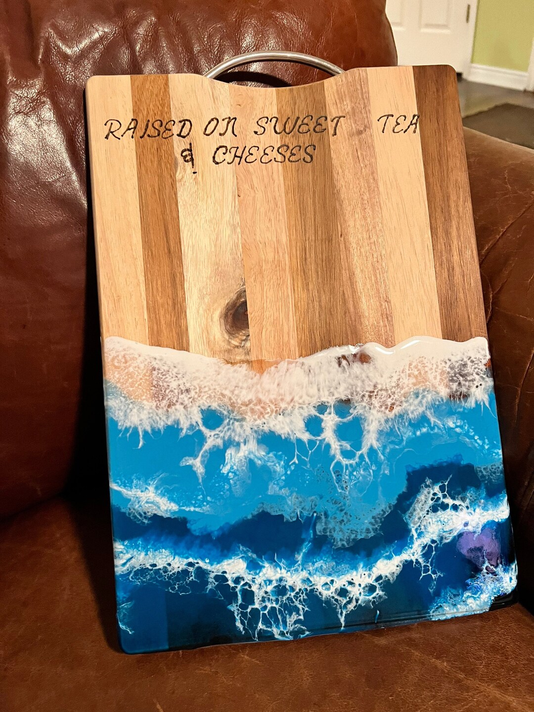 Raised on Sweet Tea and Jesus, Sarcastic Serving Ware, Cheese Board ...