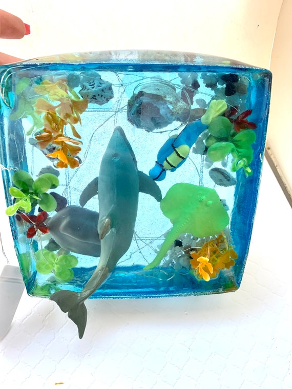 Weirdcore Gift Resin Night Light Scuba Diver Gift Ocean | Etsy