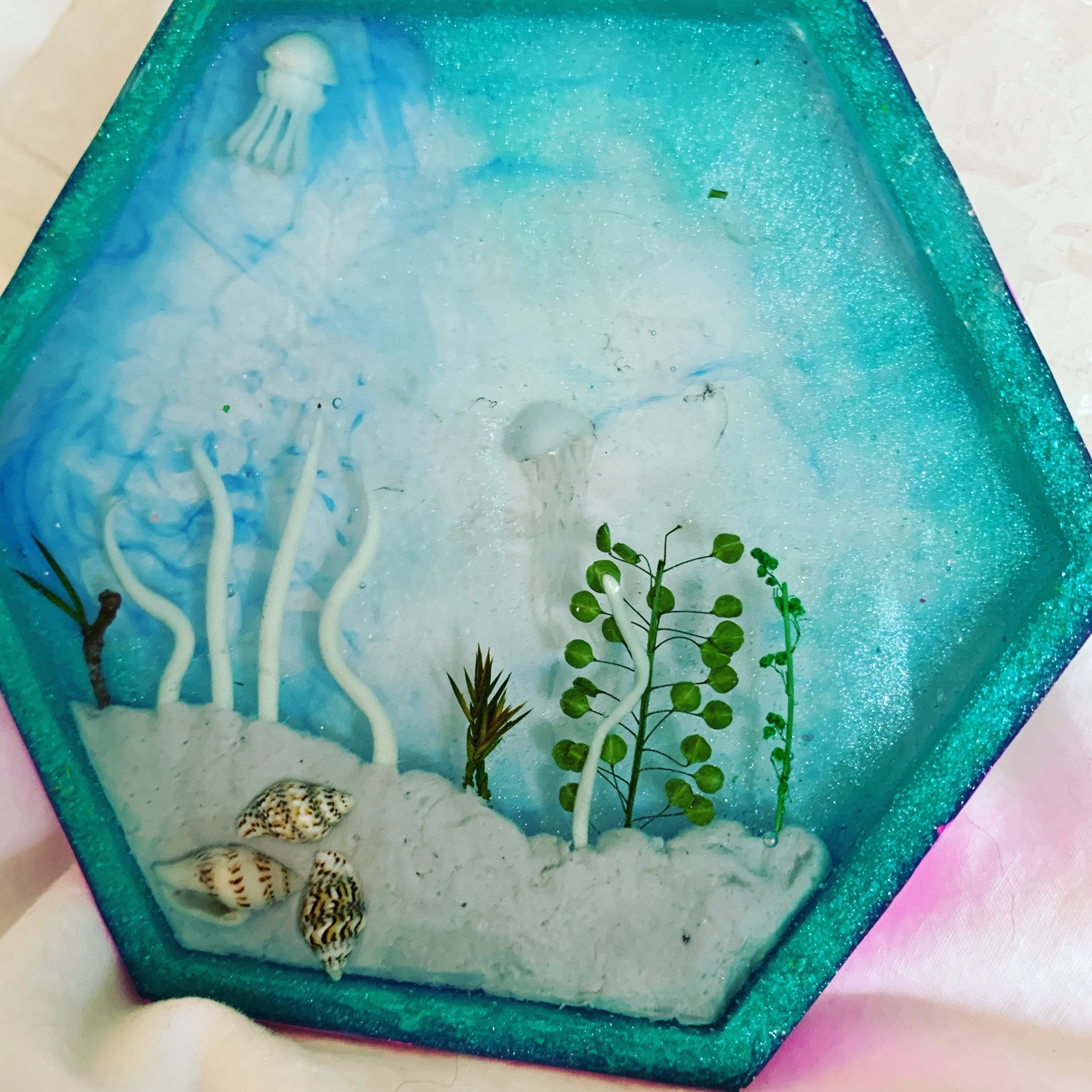 Resin Beach Scene Coasters For Beach House Gift for Beach | Etsy