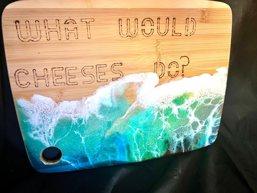 Resin Charcuterie Board, Cheese Board, Ocean Themed Decor, Weirdcore ...