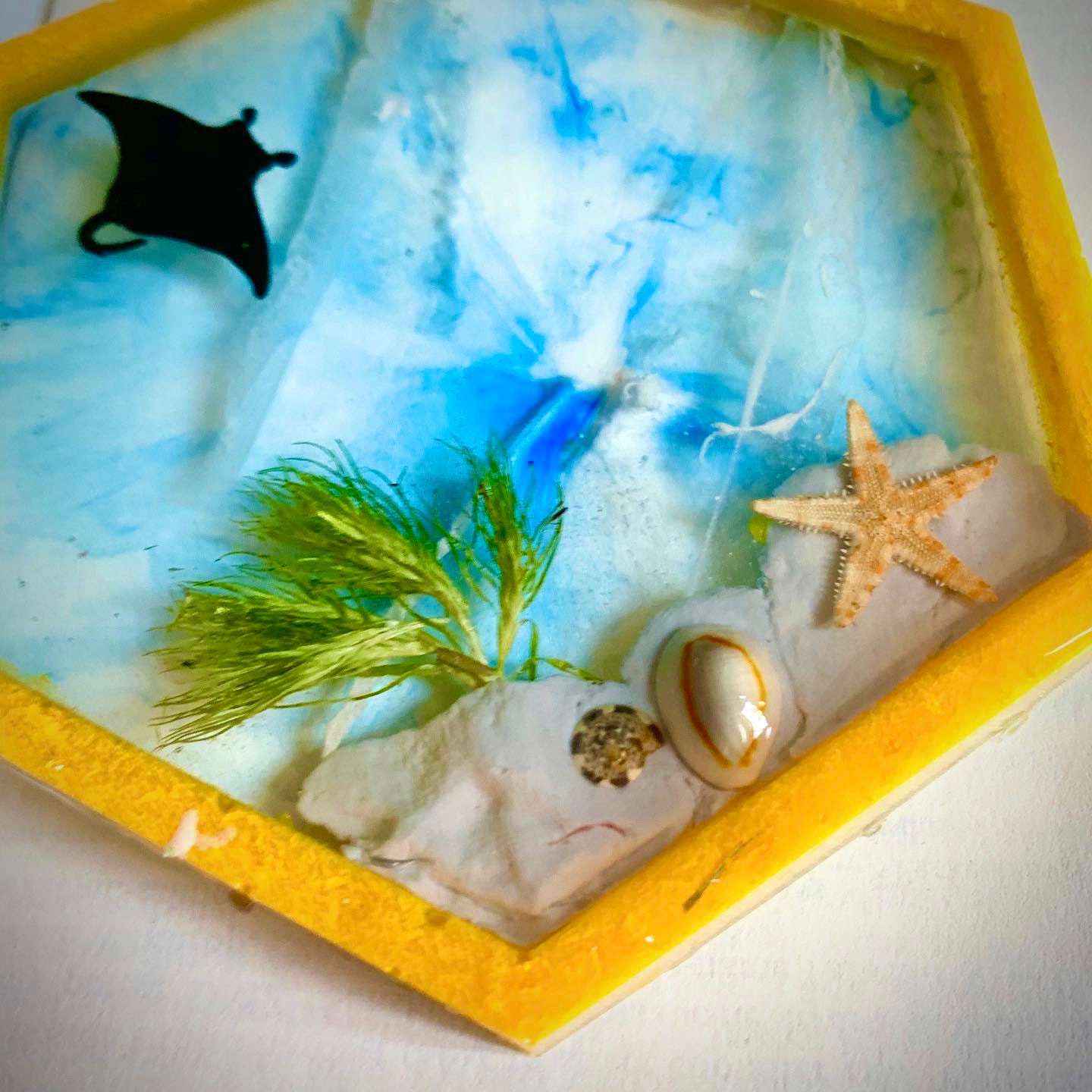 Resin Beach Scene Coasters For Beach House Gift for Beach | Etsy