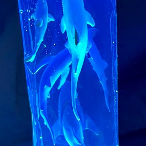 Epoxy Resin Lamp, 3D Shark Diorama, Weirdcore Decor, Creative Gift for ...