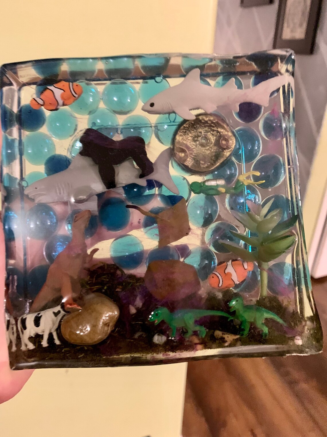 Diorama Lamp 3D Epoxy Resin Light Weirdcore Decor Gamer | Etsy