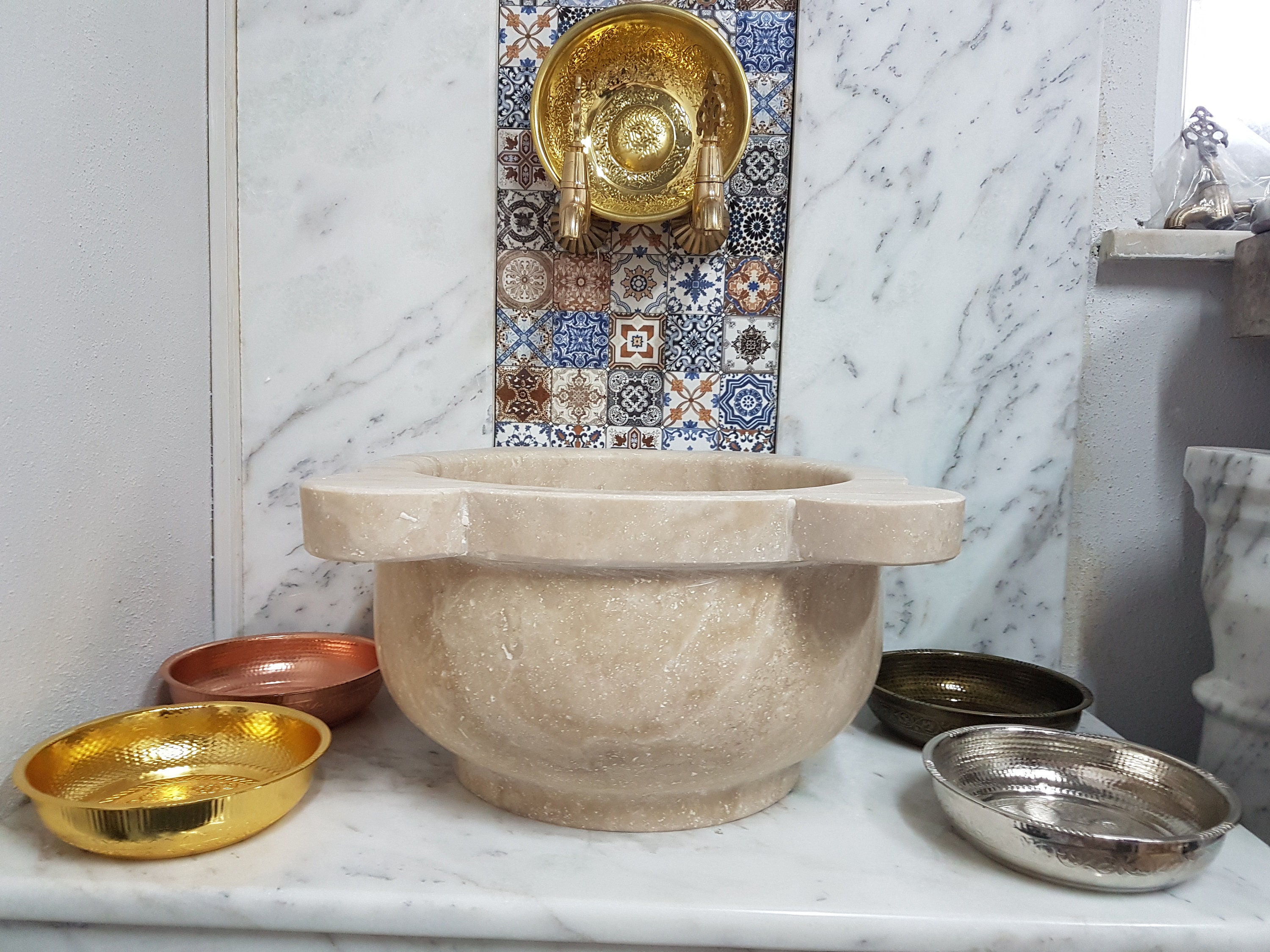 Turkish Bath Sink, Turkish Hammam Sink, Spa Sink, Spa Decor, Turkish ...