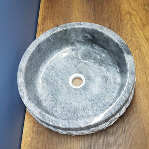 Sink Vanity Vessel Sink Stone Sink Gray Marble Sink - Etsy
