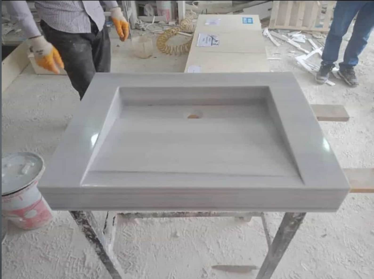 Custom Marble Ramp Sink: Farmhouse Bathroom Decor - Etsy