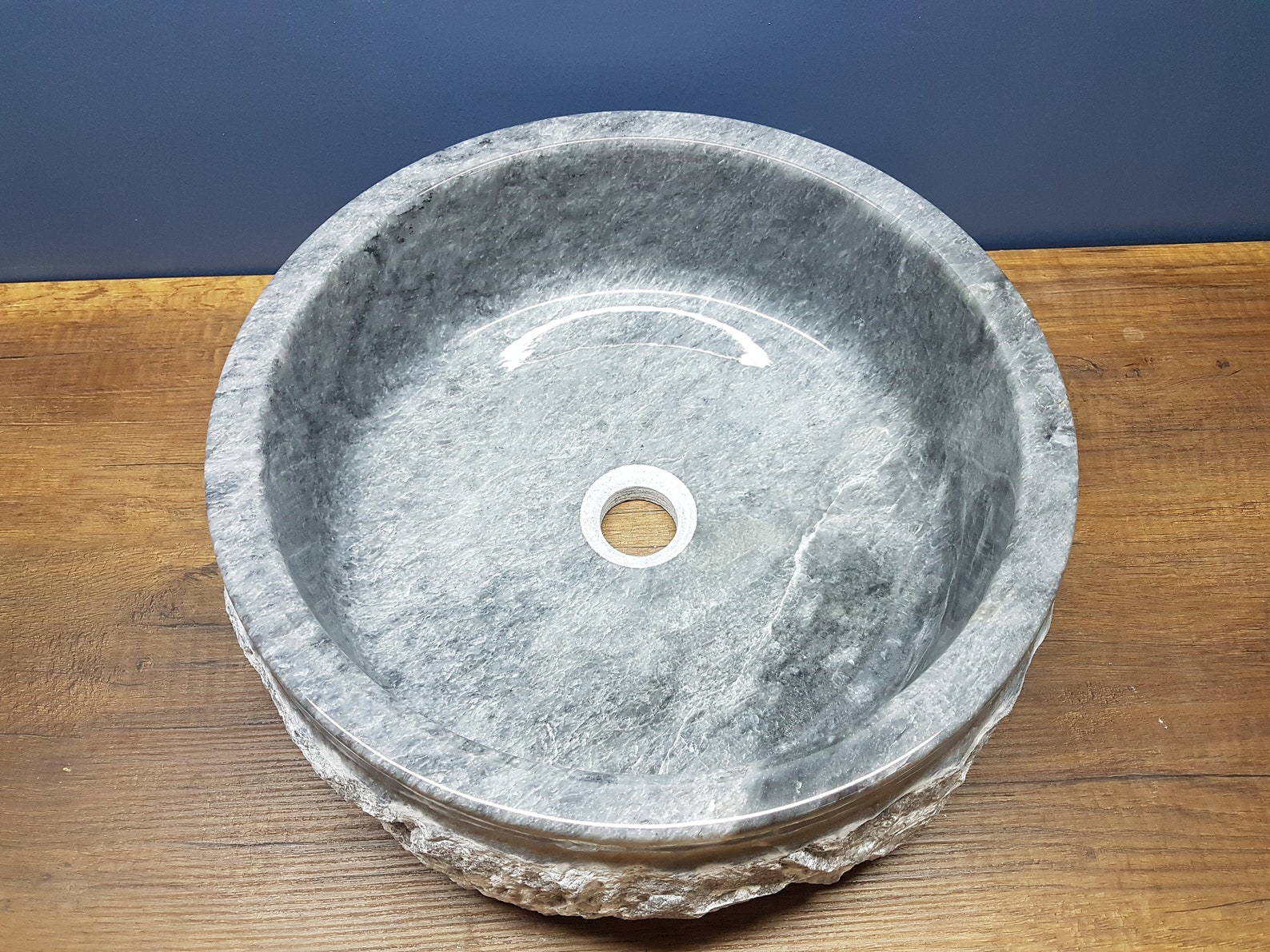 Sink Vanity Vessel Sink Stone Sink Gray Marble Sink - Etsy