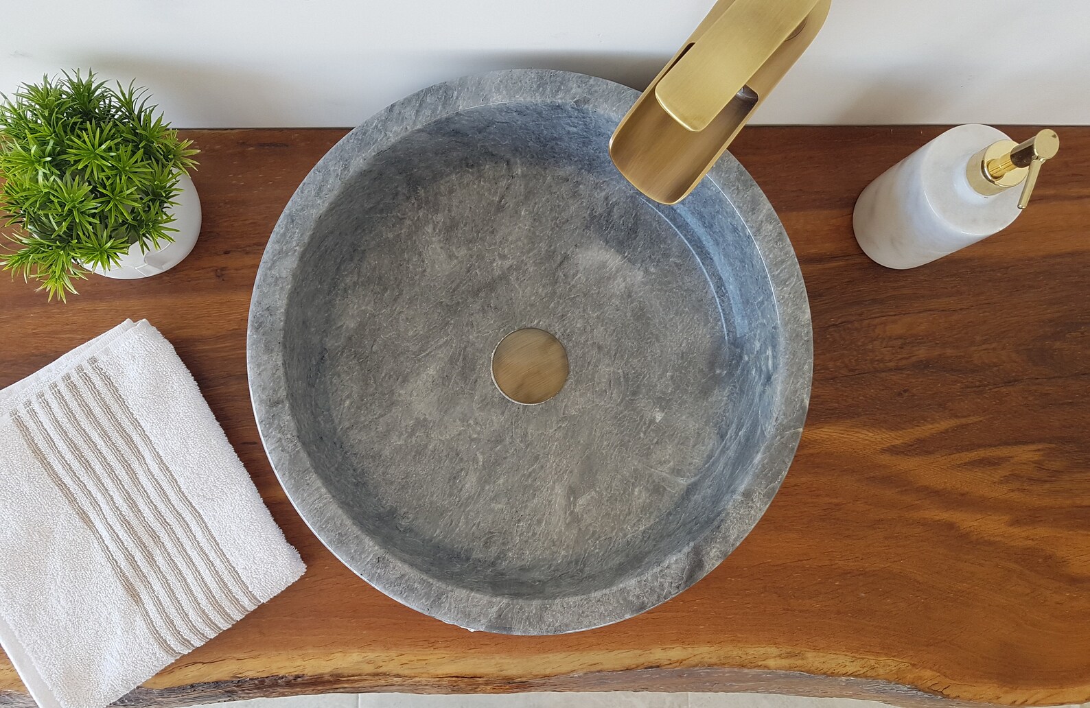 Sink Vanity Vessel Sink Stone Sink Gray Marble Sink - Etsy