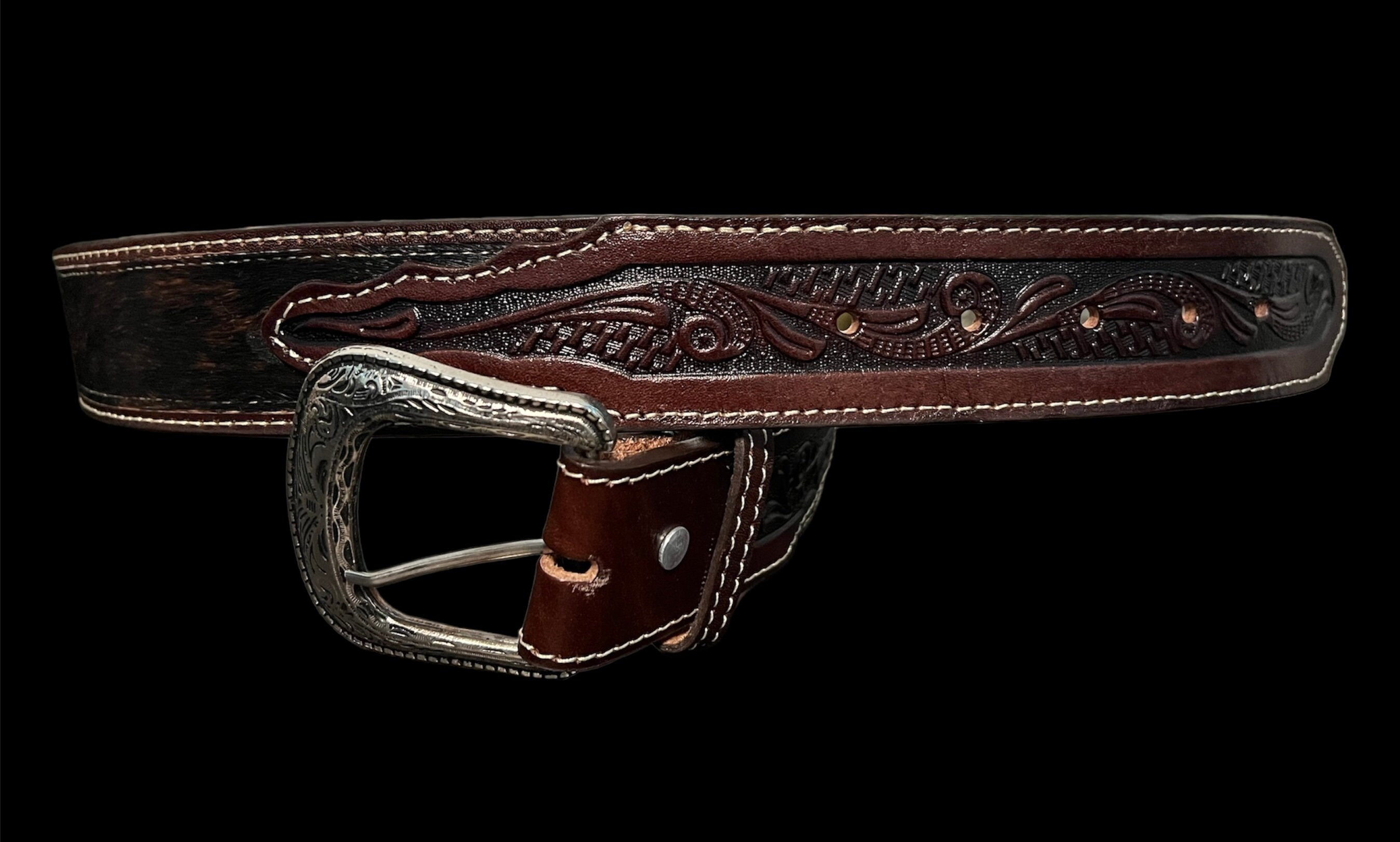 Cinturon Charro Modelo Vaca Western Belt Cow Model - Etsy