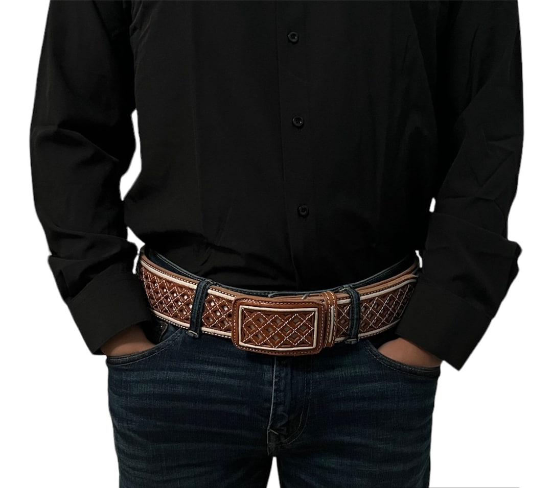Cinturon Mexicano Piteado Charro Embroidered Belt - Etsy