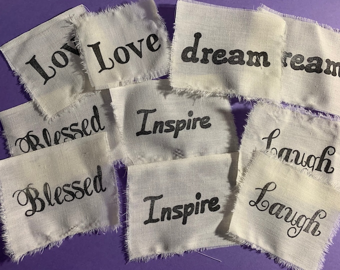 The Adventure Begins / Fabric Word Tiles / Junk Journal / Scrap Journal ...